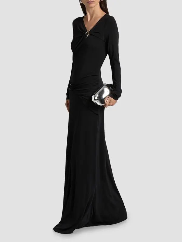 Veronica Beard Viela Gathered Maxi Dress