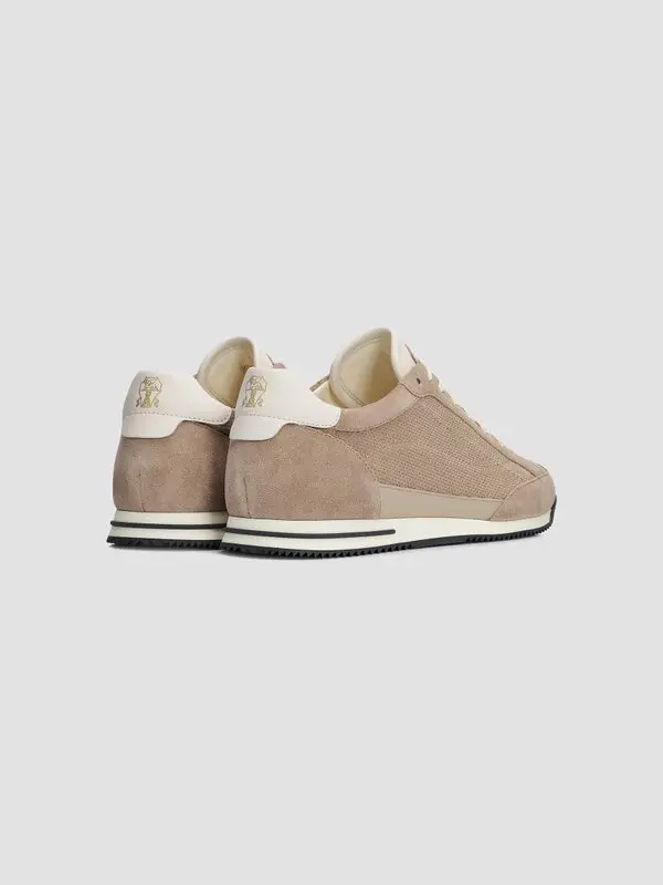 Brunello Cucinelli Textured Suede Low-top Sneakers