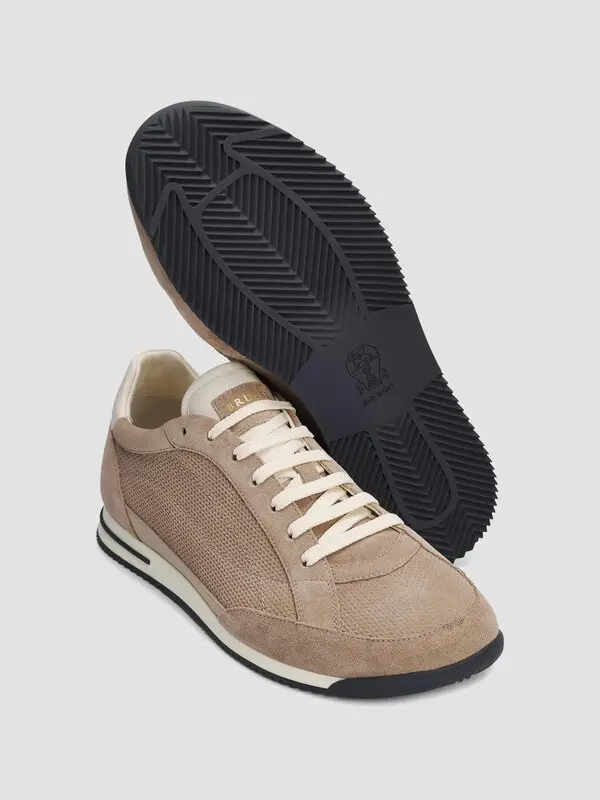 Brunello Cucinelli Textured Suede Low-top Sneakers