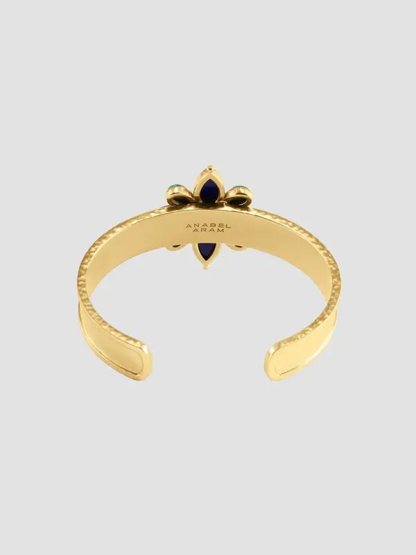 ANABEL ARAM Forza 18k--plated & Multi-gemstone Cuff