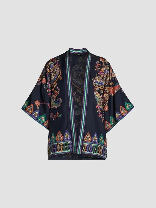 Etro Kesa Paisley Stretch Cotton Jacket