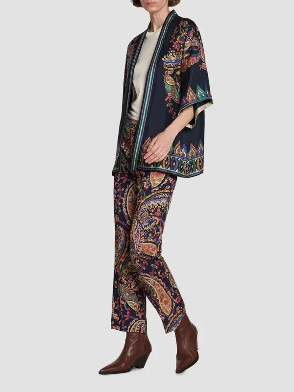 Etro Kesa Paisley Stretch Cotton Jacket
