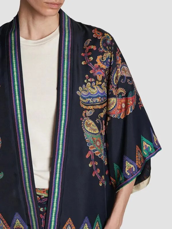 Etro Kesa Paisley Stretch Cotton Jacket