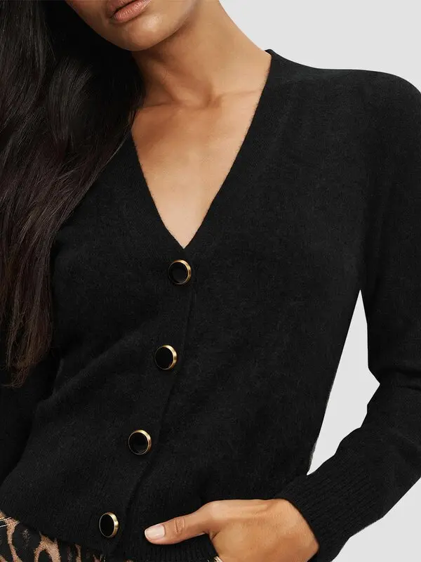 Veronica Beard Solene Cashmere Classic-fit Cardigan