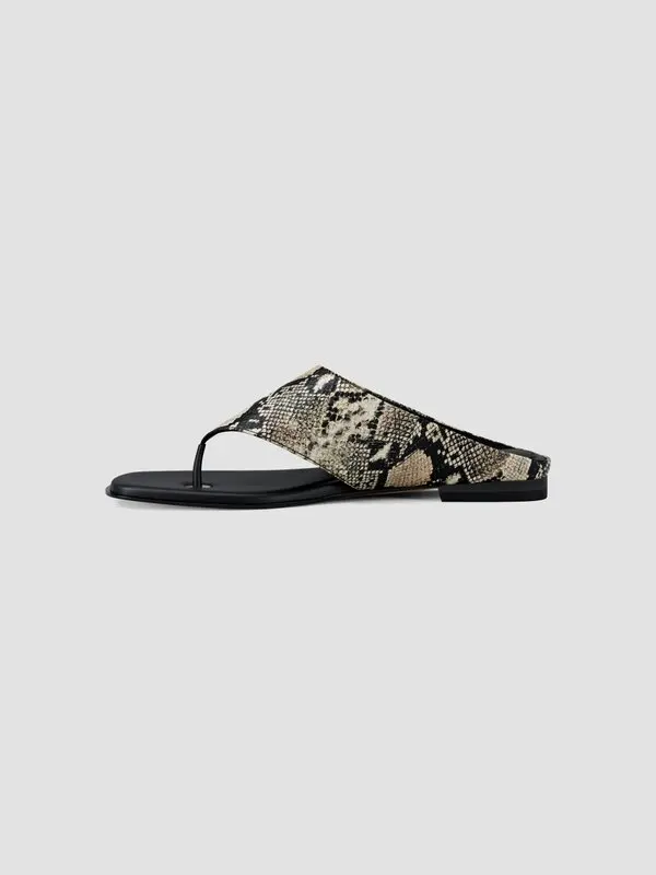 Michael Kors Alster Python-embossed Sandals