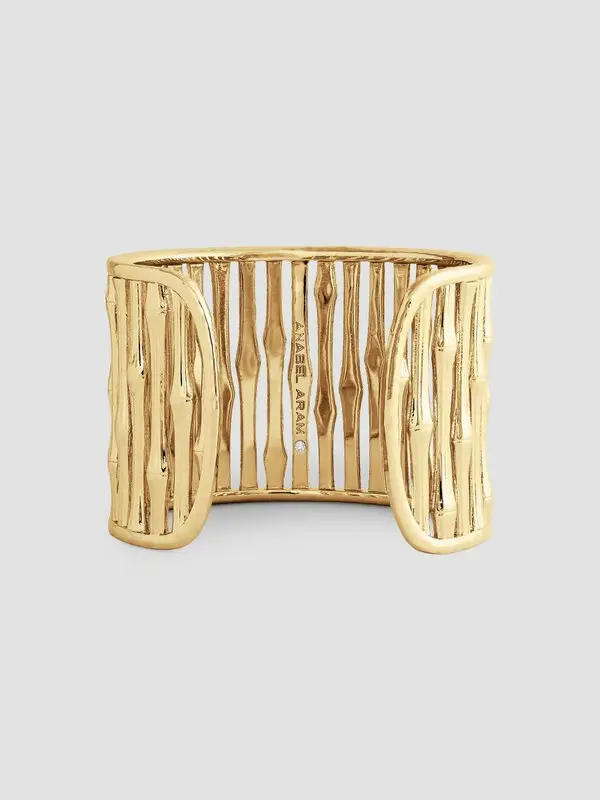 ANABEL ARAM Bamboo 18k--plated Cuff
