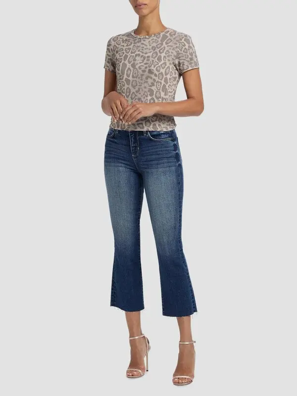 L'Agence Kendra High-rise Flared Crop Jeans