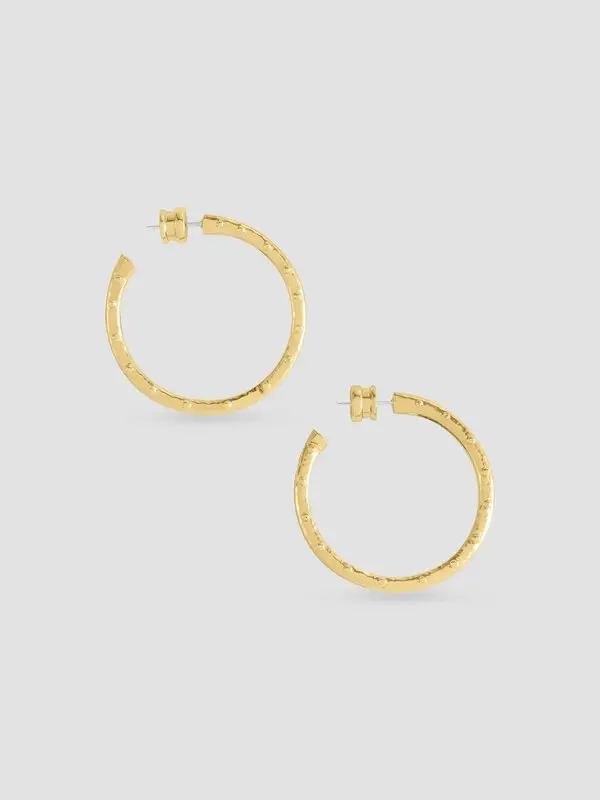 ANABEL ARAM Milos 18k--plated Medium Studded Hoop Earrings