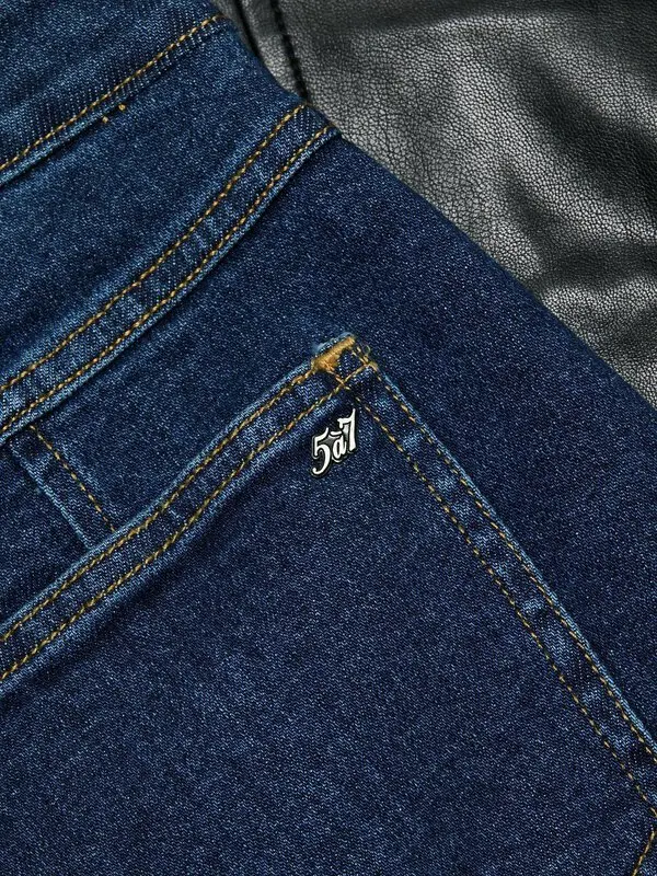 Cinq À Sept Joan Faux-leather Panel Jeans