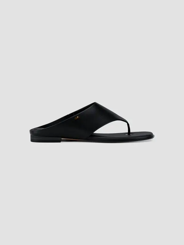 Michael Kors Alster Leather Sandals - Black