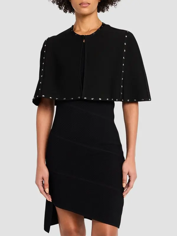 Herve Leger The Juliette Embellished Cape