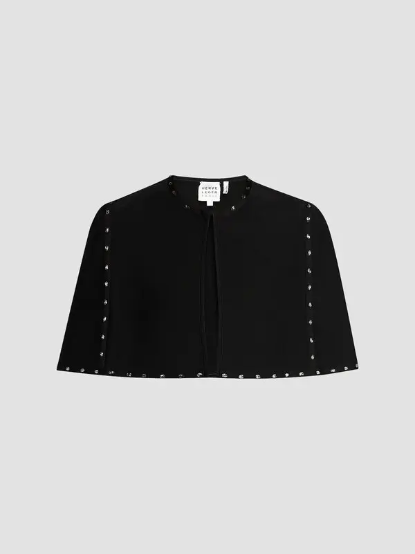 Herve Leger The Juliette Embellished Cape