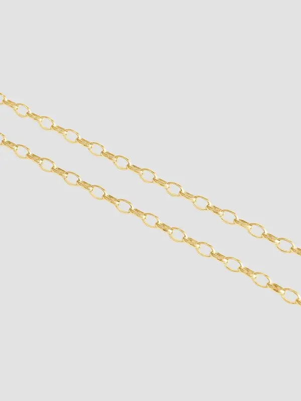 ANABEL ARAM 18k--plated Oval-link Chain Necklace