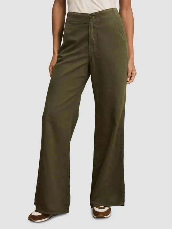 Veronica Beard Kasey Wide-leg Flat Front Pants