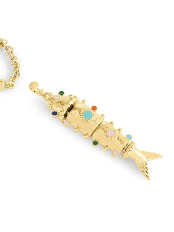 ANABEL ARAM Milos 18k-gold-plated & Enamel Medium Fish Charm