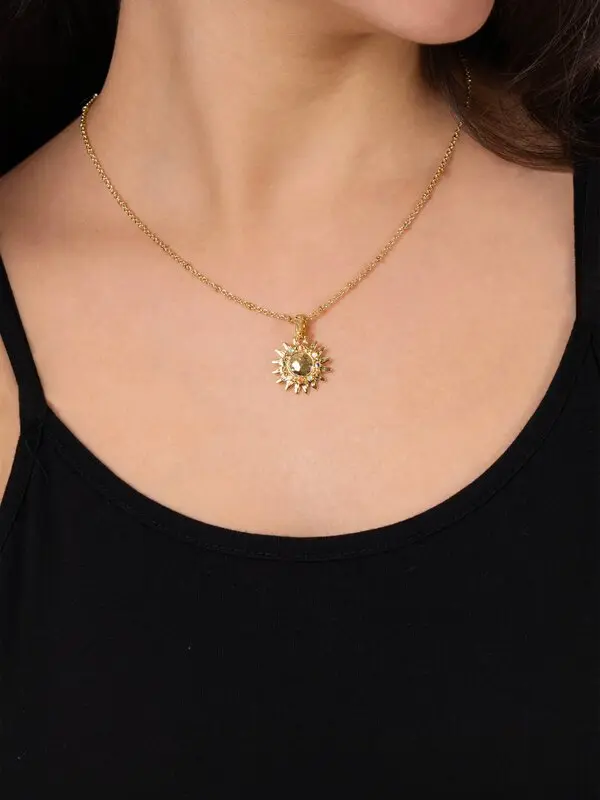 ANABEL ARAM Milos Soleil 18k-gold-plated & Enamel Charm