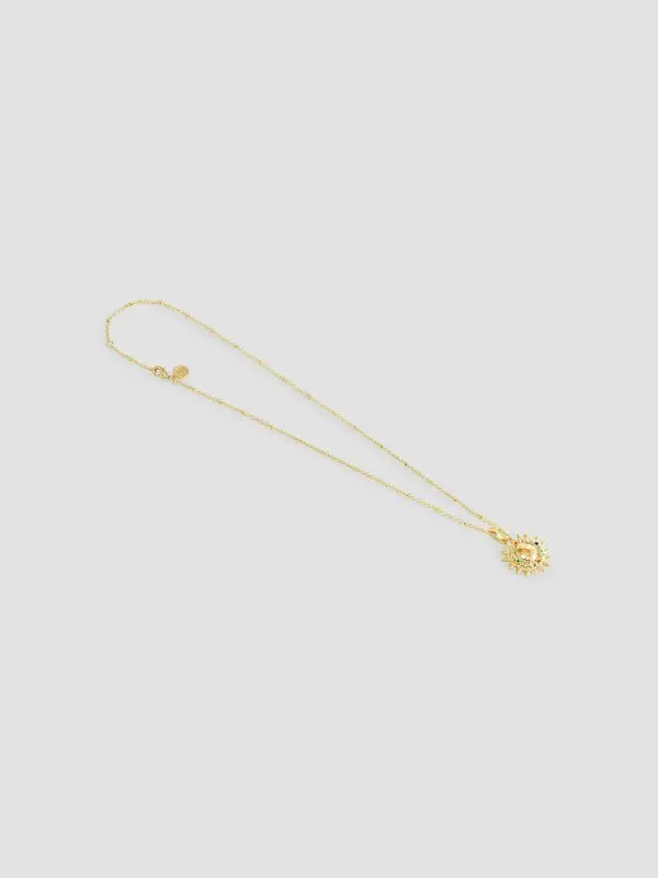 ANABEL ARAM Milos Soleil 18k-gold-plated & Enamel Charm