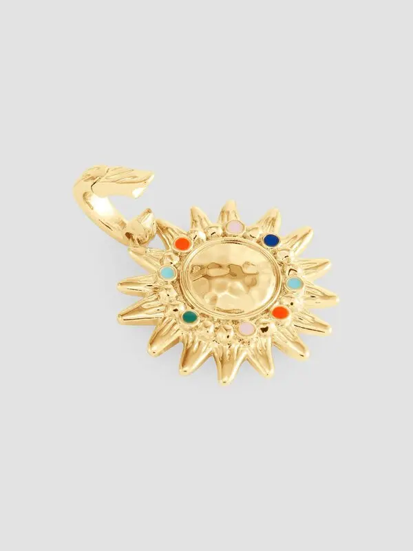 ANABEL ARAM Milos Soleil 18k-gold-plated & Enamel Charm