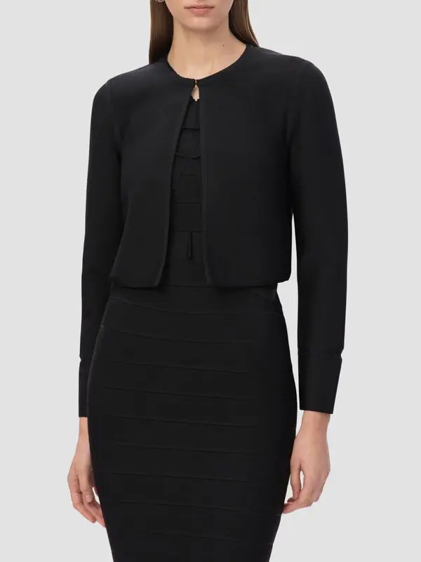 Herve Leger Lucia Rib-knit Crop Jacket