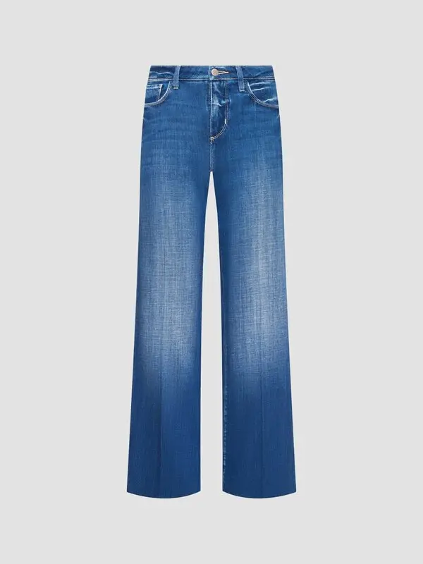 L'Agence Scottie High-rise Wide-leg Jeans - Hasting