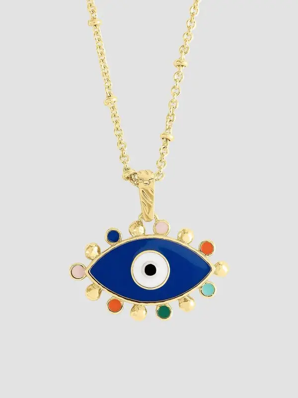 ANABEL ARAM Milos 18k-gold-plated & Enamel Evil Eye Charm