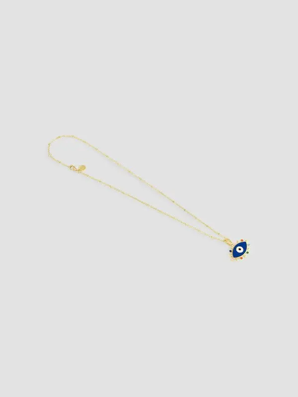 ANABEL ARAM Milos 18k-gold-plated & Enamel Evil Eye Charm