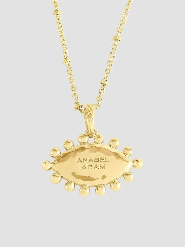 ANABEL ARAM Milos 18k-gold-plated & Enamel Evil Eye Charm