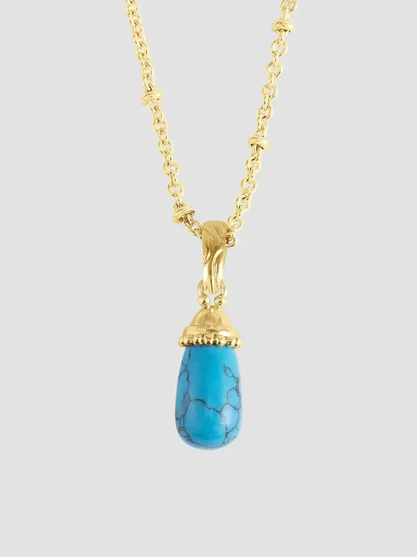 ANABEL ARAM Milos 18k-gold-plated & Charm - Turquoise