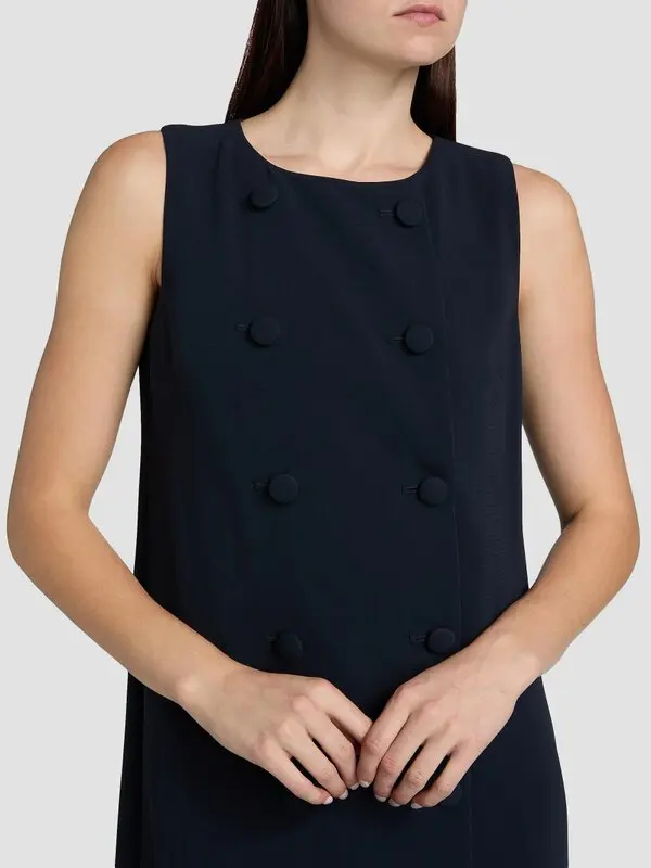 Veronica Beard Alayah Double-breasted Shift Minidress - Navy