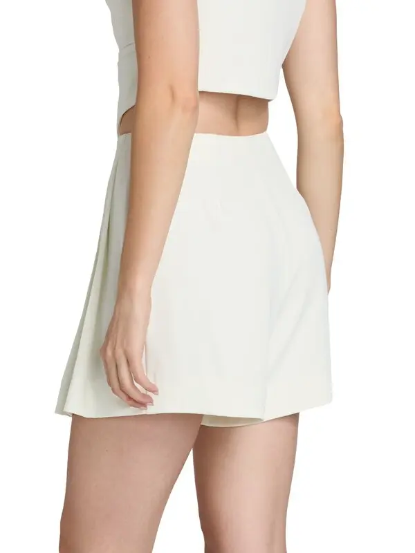 L'Agence Naamah Pleated Shorts