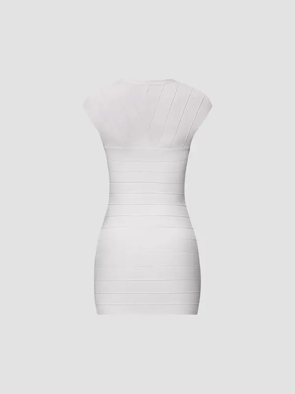 Herve Leger The Champagne Bandage Minidress