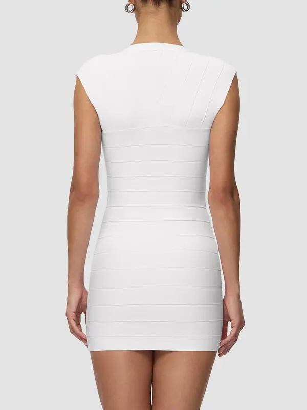 Herve Leger The Champagne Bandage Minidress