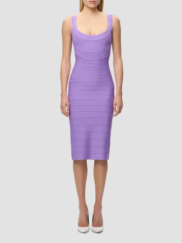 Herve Leger The Solara Bandage Midi-dress - Daphne