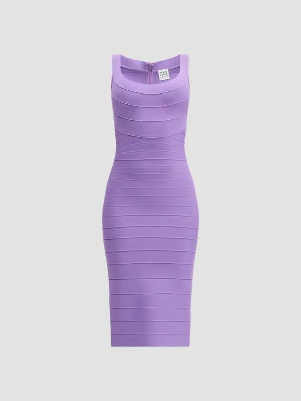 Herve Leger The Solara Bandage Midi-dress - Daphne