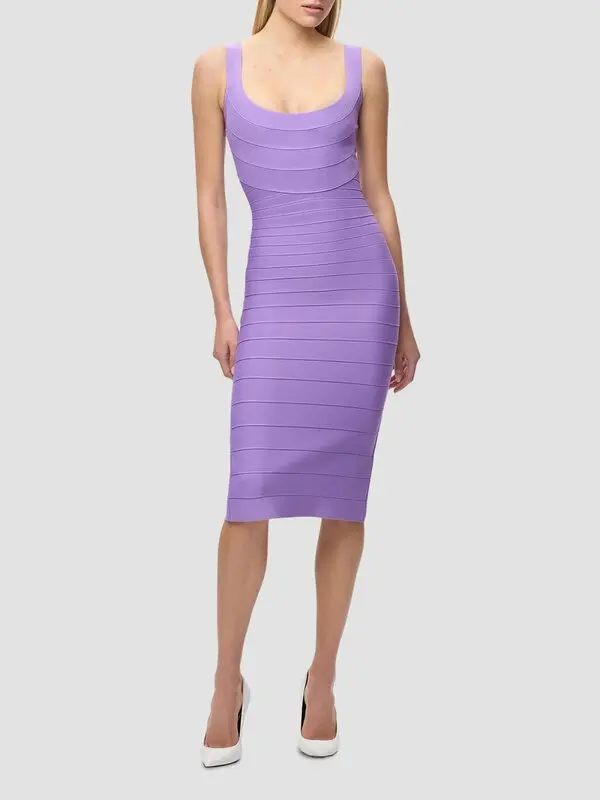 Herve Leger The Solara Bandage Midi-dress - Daphne
