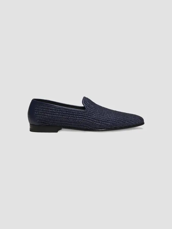 Manolo Blahnik Mario Woven Loafers