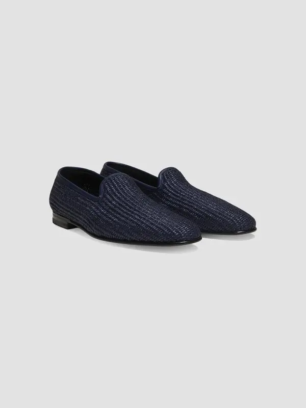 Manolo Blahnik Mario Woven Loafers