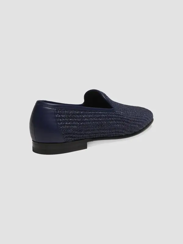 Manolo Blahnik Mario Woven Loafers
