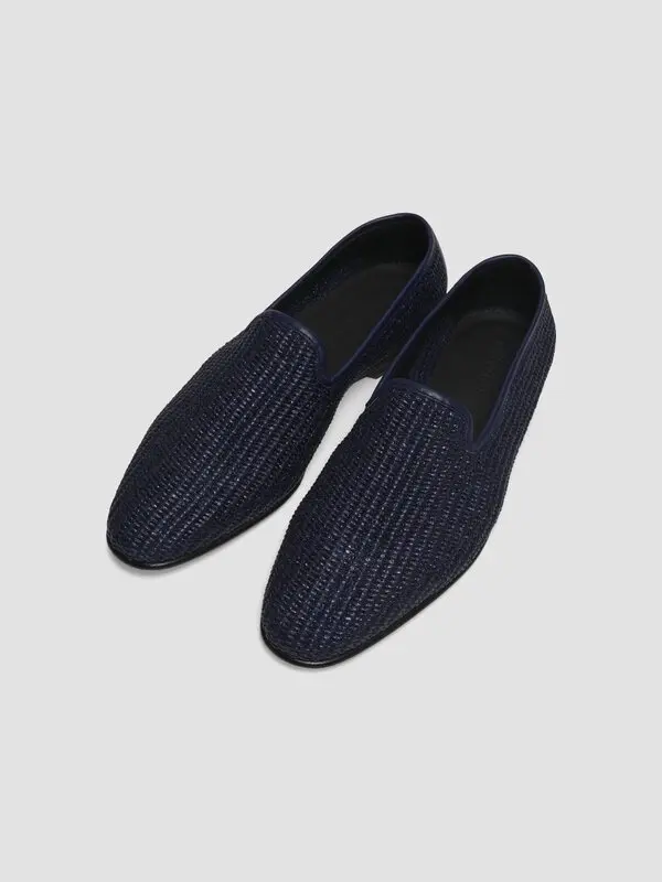 Manolo Blahnik Mario Woven Loafers
