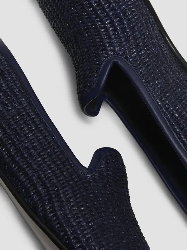 Manolo Blahnik Mario Woven Loafers