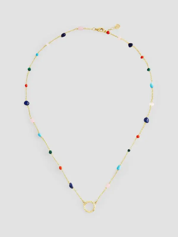 ANABEL ARAM Milos 18k-gold-plated & Natural Stone Necklace