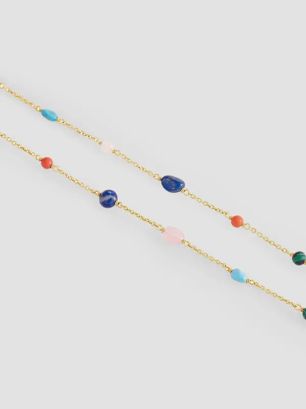 ANABEL ARAM Milos 18k-gold-plated & Natural Stone Necklace