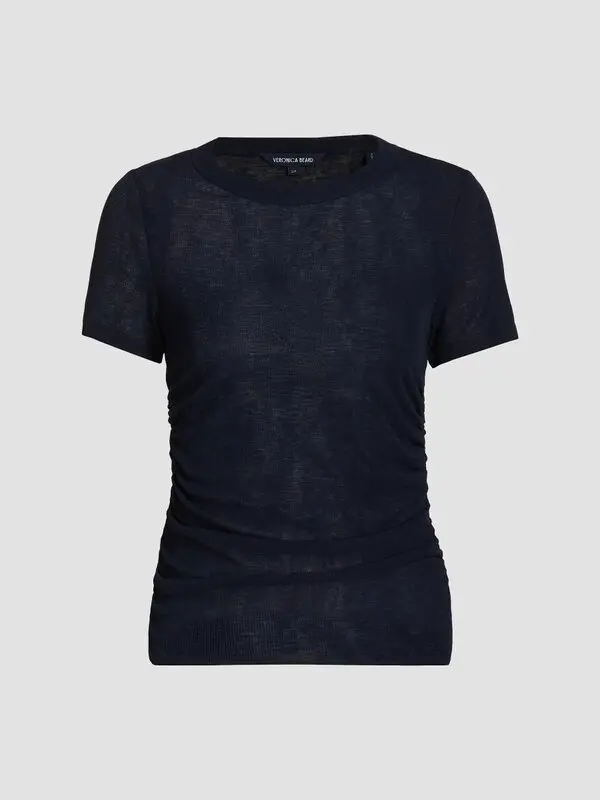 Veronica Beard Remus Slub T-shirt - Navy