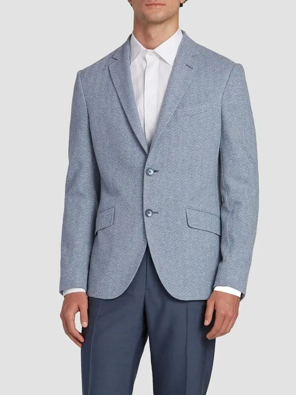 Etro Chevron Single-breasted Sport Jacket