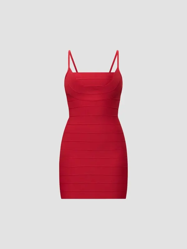 Herve Leger 40th Anniversary The Dance Floor Minidress - Rouge