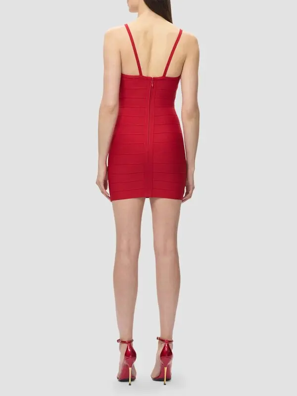 Herve Leger 40th Anniversary The Dance Floor Minidress - Rouge
