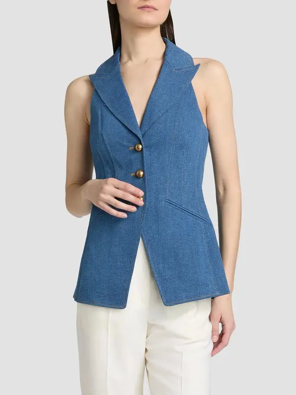 Veronica Beard Costa Denim Vest