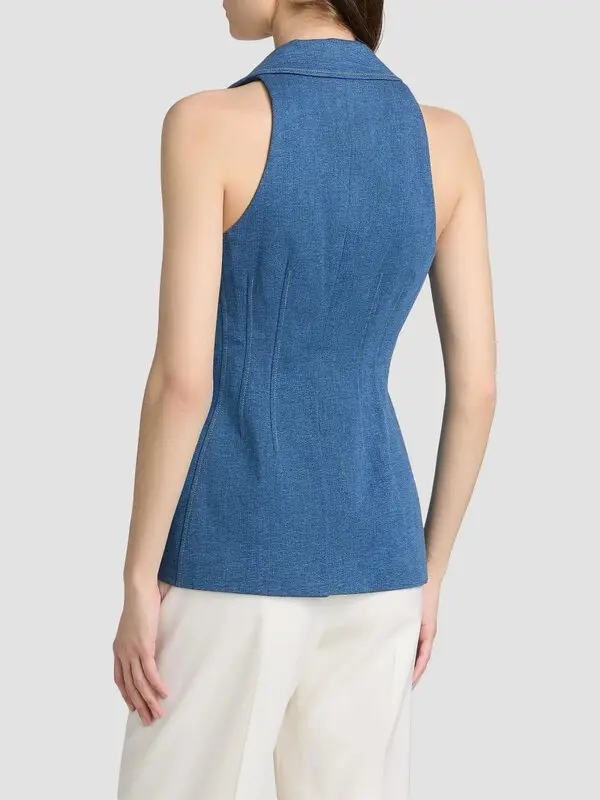 Veronica Beard Costa Denim Vest