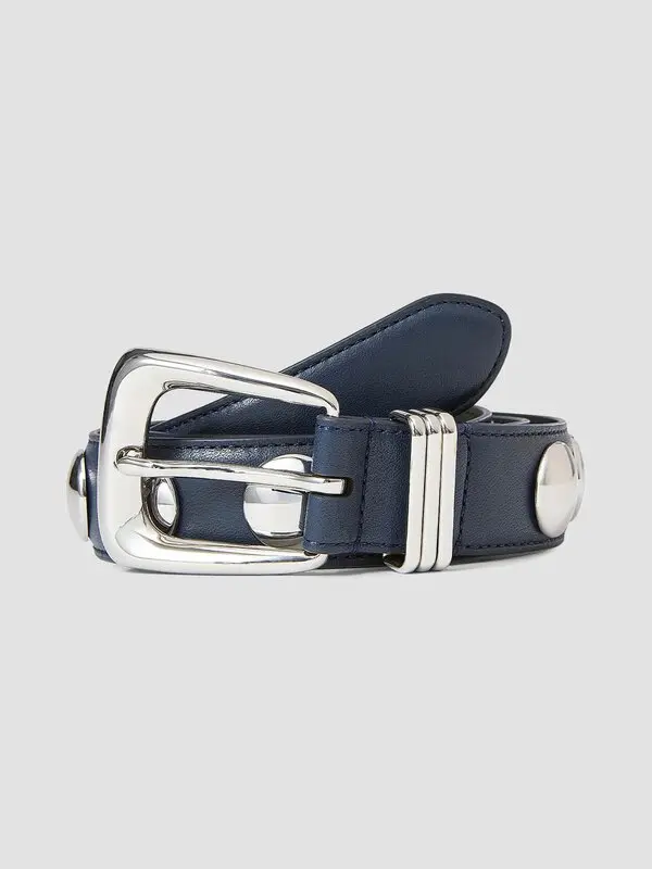Veronica Beard Arch Studded Leather Belt