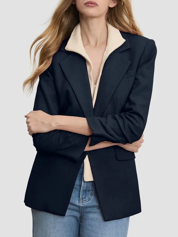 Veronica Beard Battista Dickey Notch Lapel Jacket